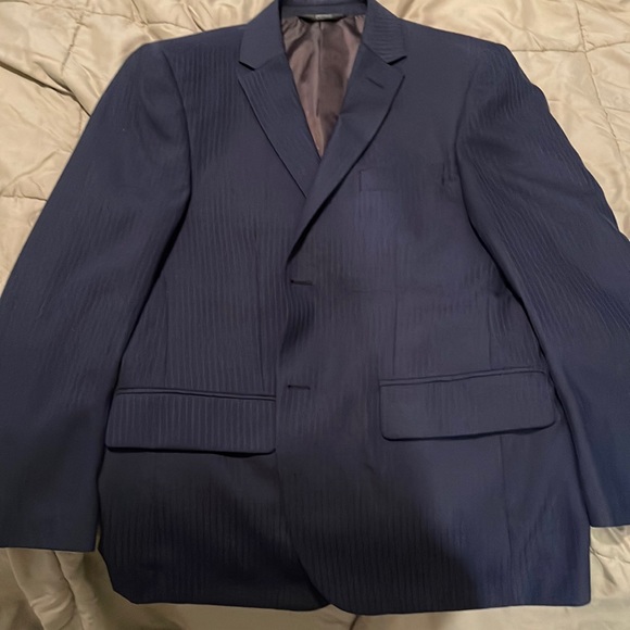 Angelo Rossi | Suits & Blazers | Dark Blue Pinstripe Suit 38s | Poshmark